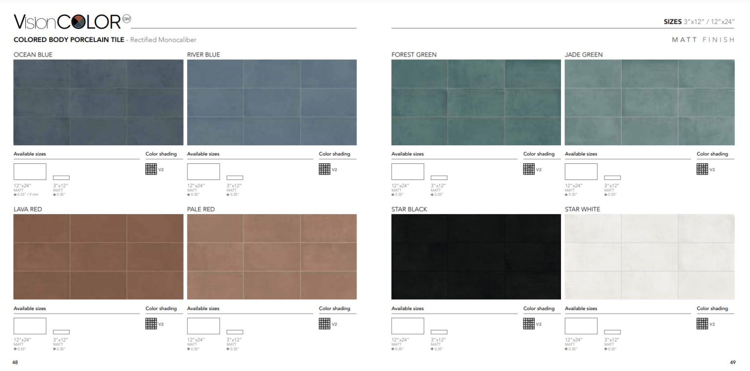 Vision Color Tiles by Landmark | Tile X Design